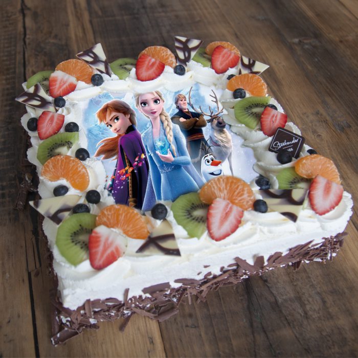 Frozen 2 Anna & Elsa taart - Echte Bakker Steehouder