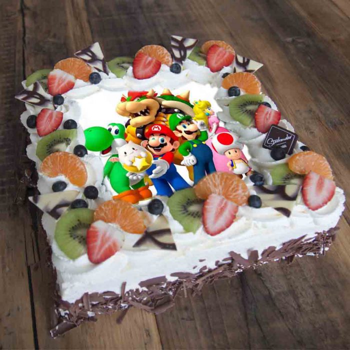 Mario & Vrienden taart - Echte Bakker Steehouder