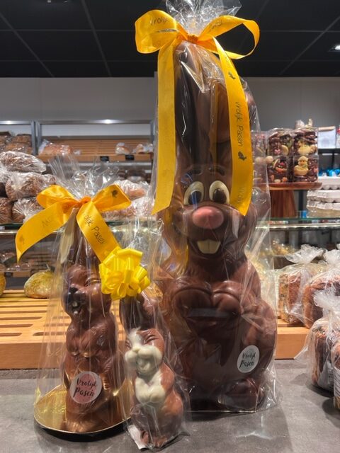 Reuze chocolade paashaas (65 cm) - Echte Bakker Steehouder